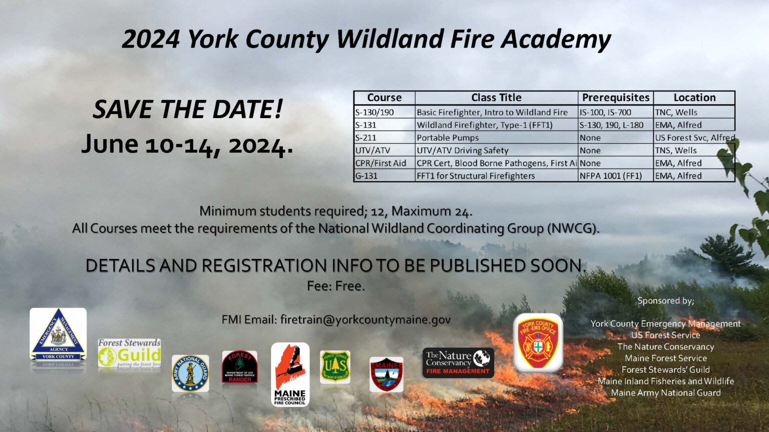 Basic Fire School Qualification Program Firefighters and Wildland ...
